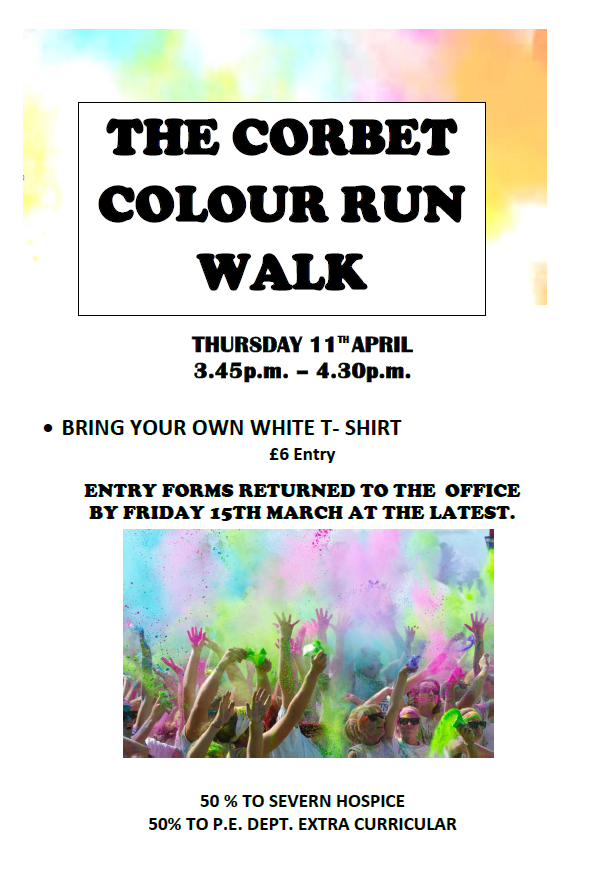 The Corbet Colour Run/Walk - The Corbet School