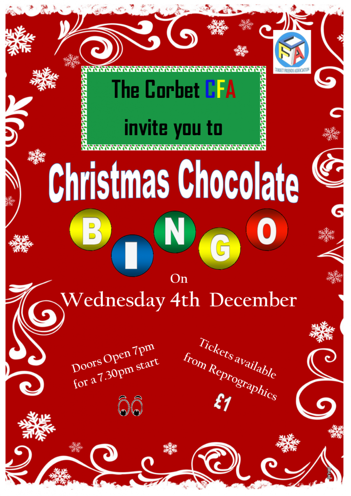 Christmas Chocolate Bingo - Wednesday 4th December - Tickets on sale in ...