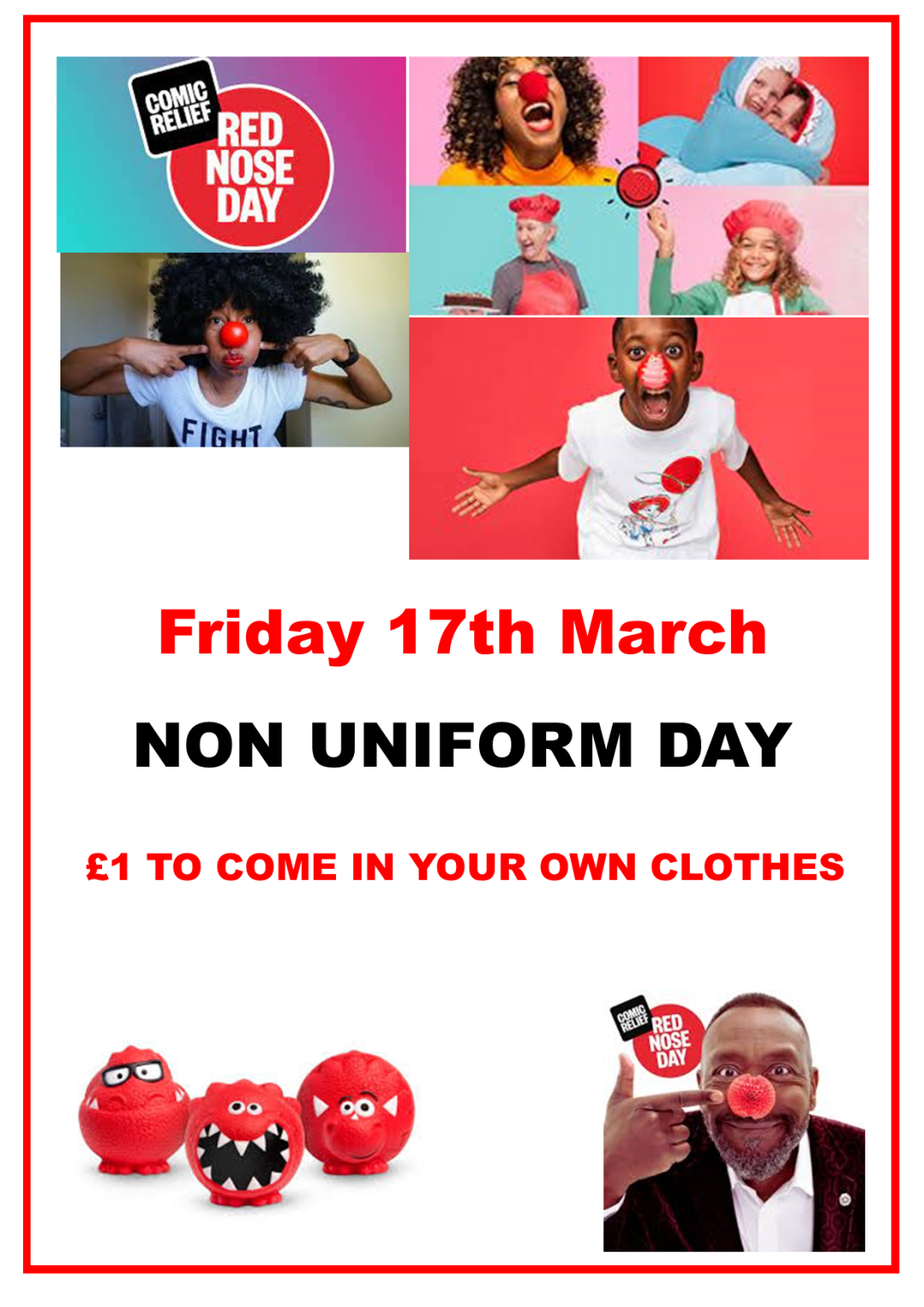 Non-Uniform Day in support of Comic Relief - Friday, 17th March 2023 ...